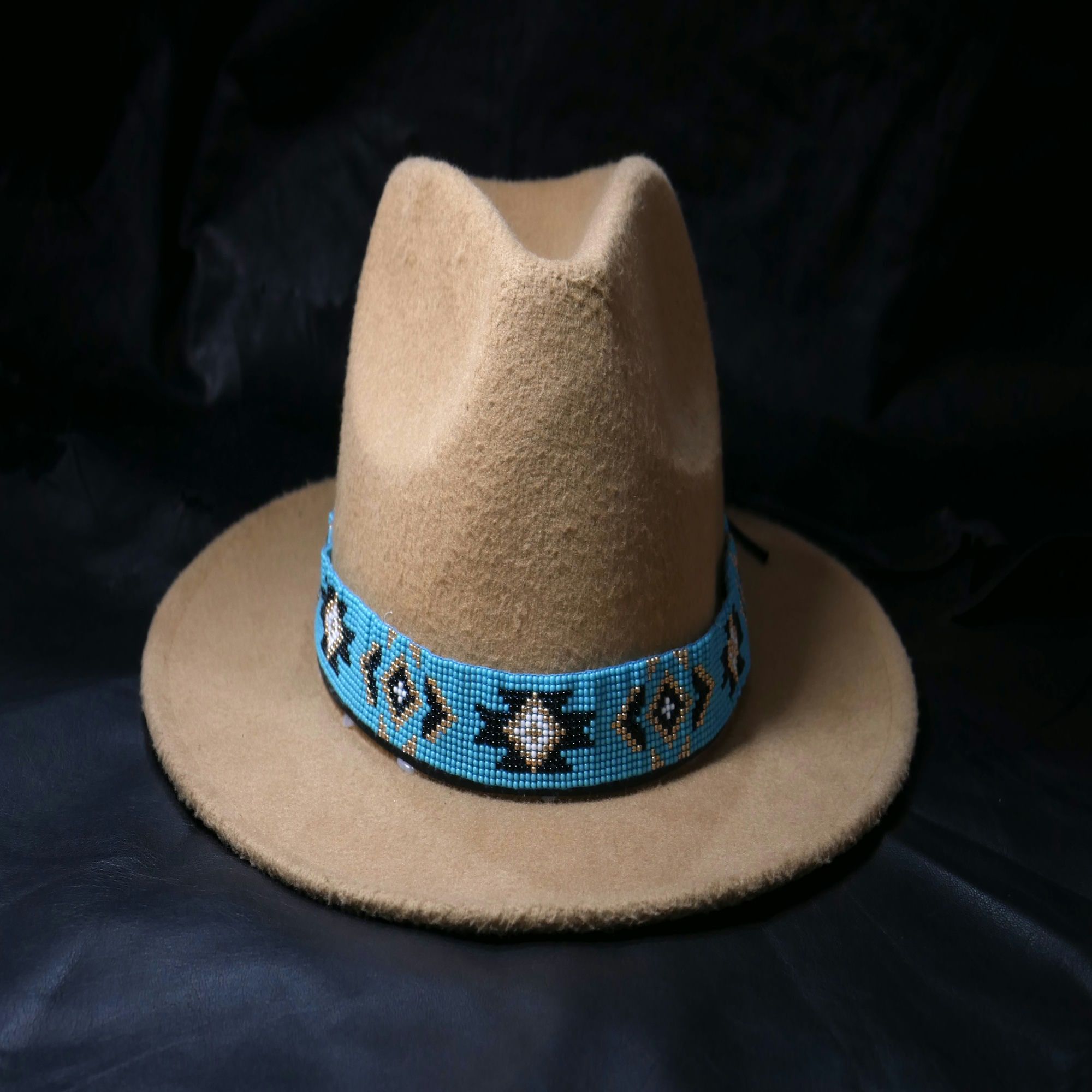 Bead Hatband Native American Style Southwestern Cowboy Rode Handmade ...