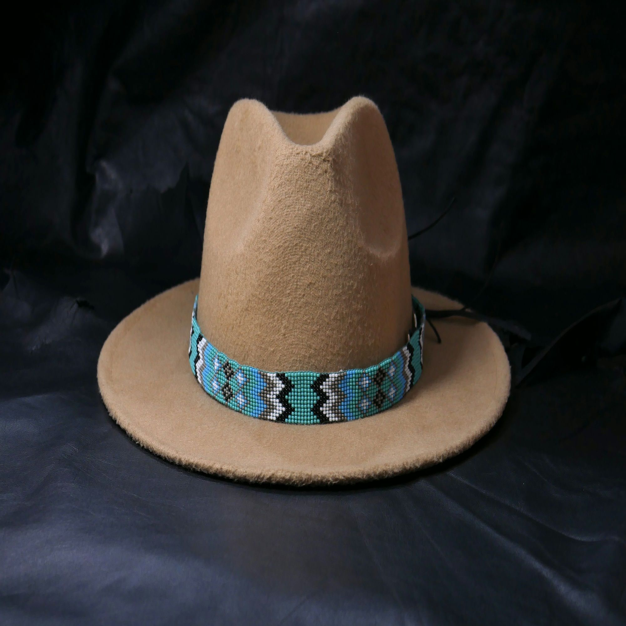 Bead Hatband Native American Style Southwestern Cowboy Rode Handmade ...