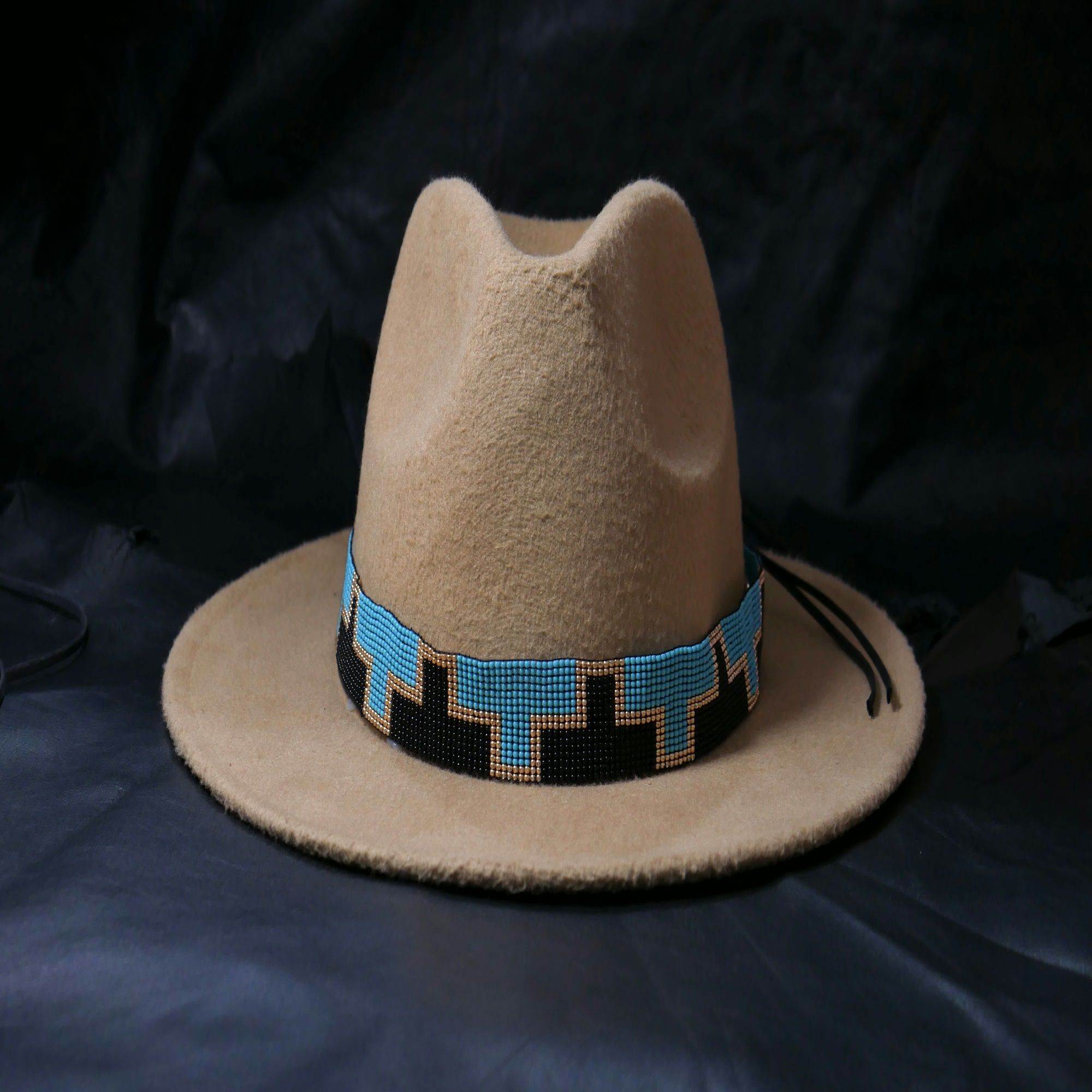 Bead Hatband Native American Style Southwestern Cowboy Rode Handmade ...