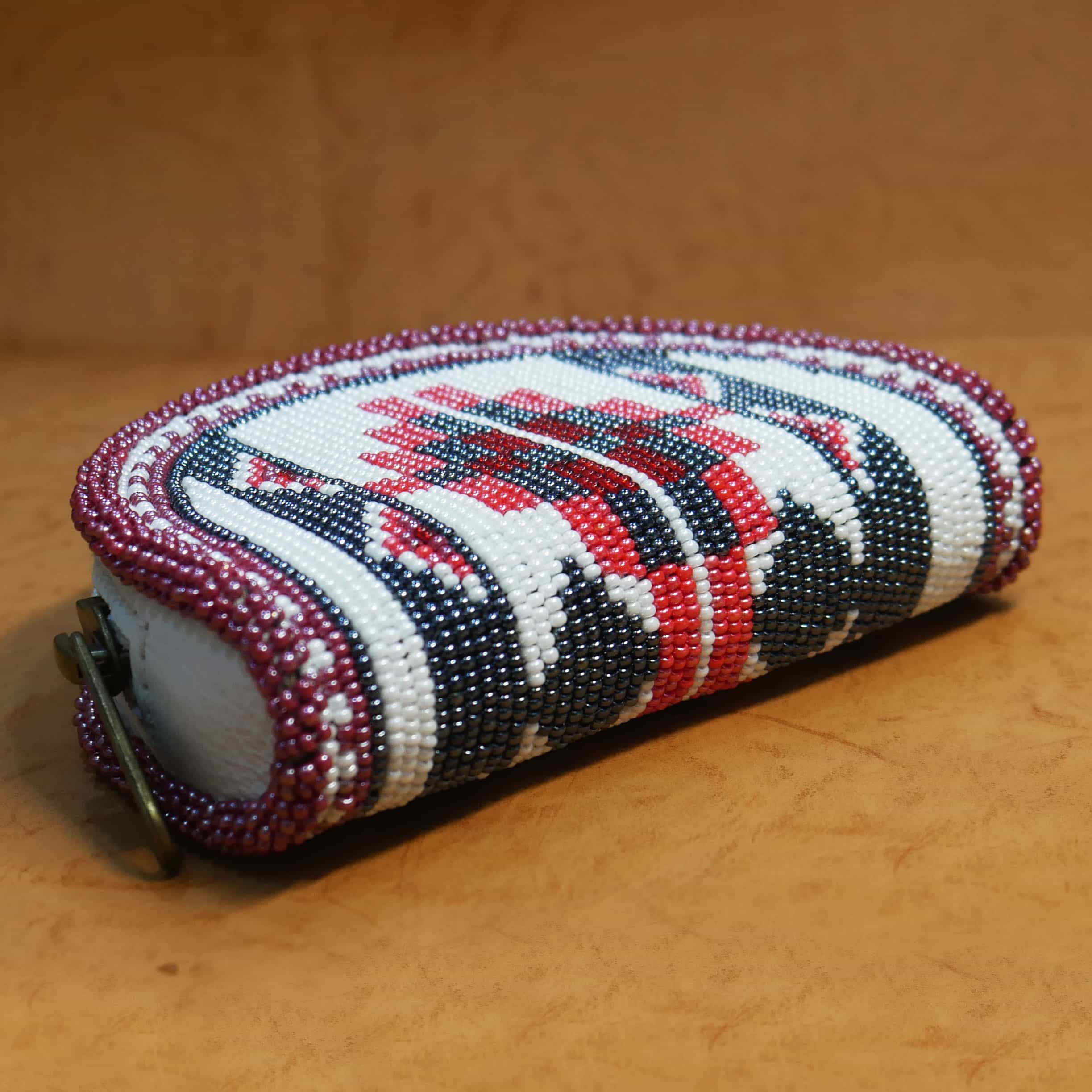 Handmade Native American Beaded Change Purse Seed Beads Coin Bag ...