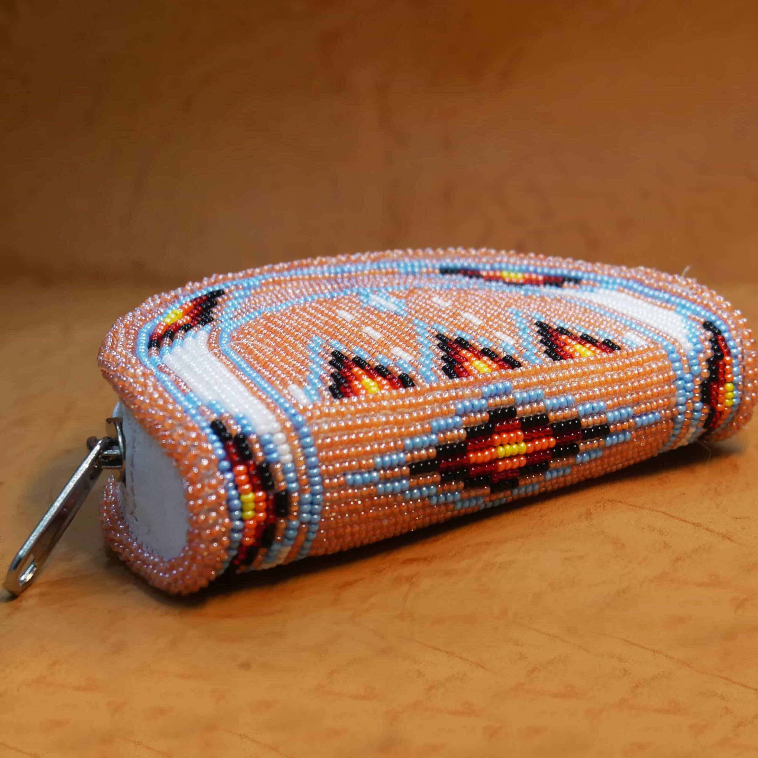 Handmade Native American Beaded Change Purse Seed Beads Coin Bag ...